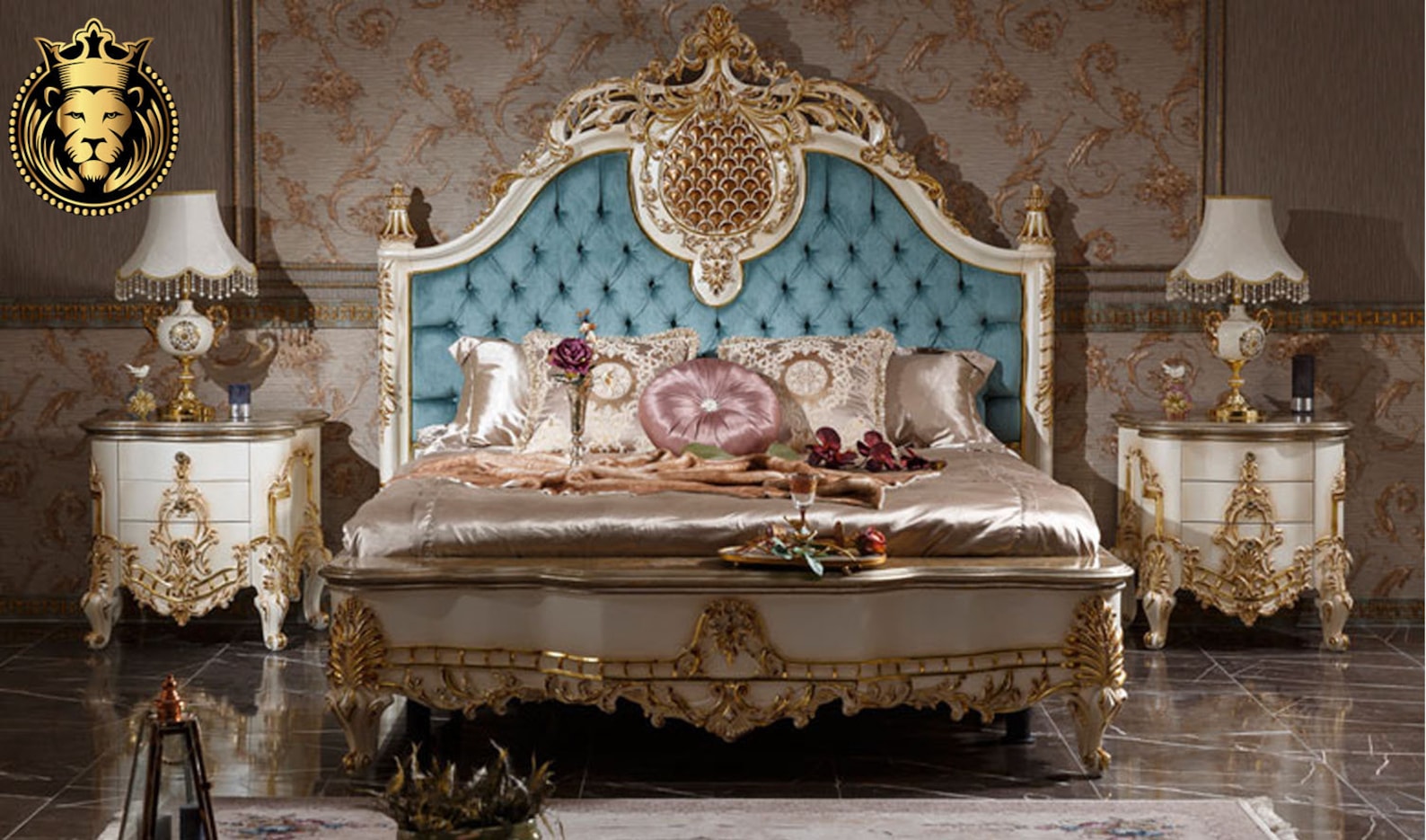 French Louis XVI Classic Style White and Gold Bedroom Set - Etsy