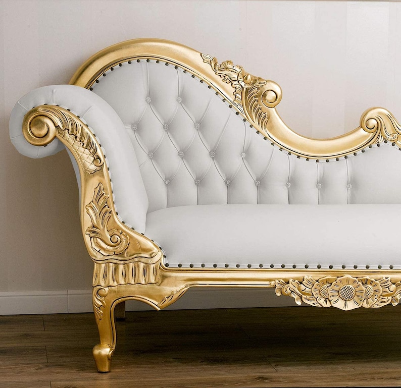 French Style Pune Settee Sofa*1 Left*/ Victorian Style Chaise Lounge ...