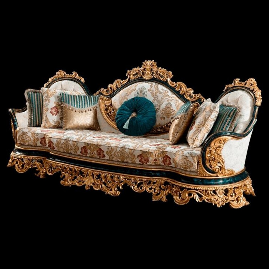 Exquisite King Louis XVI Luxury Royal Sofa Set Antique French Style ...