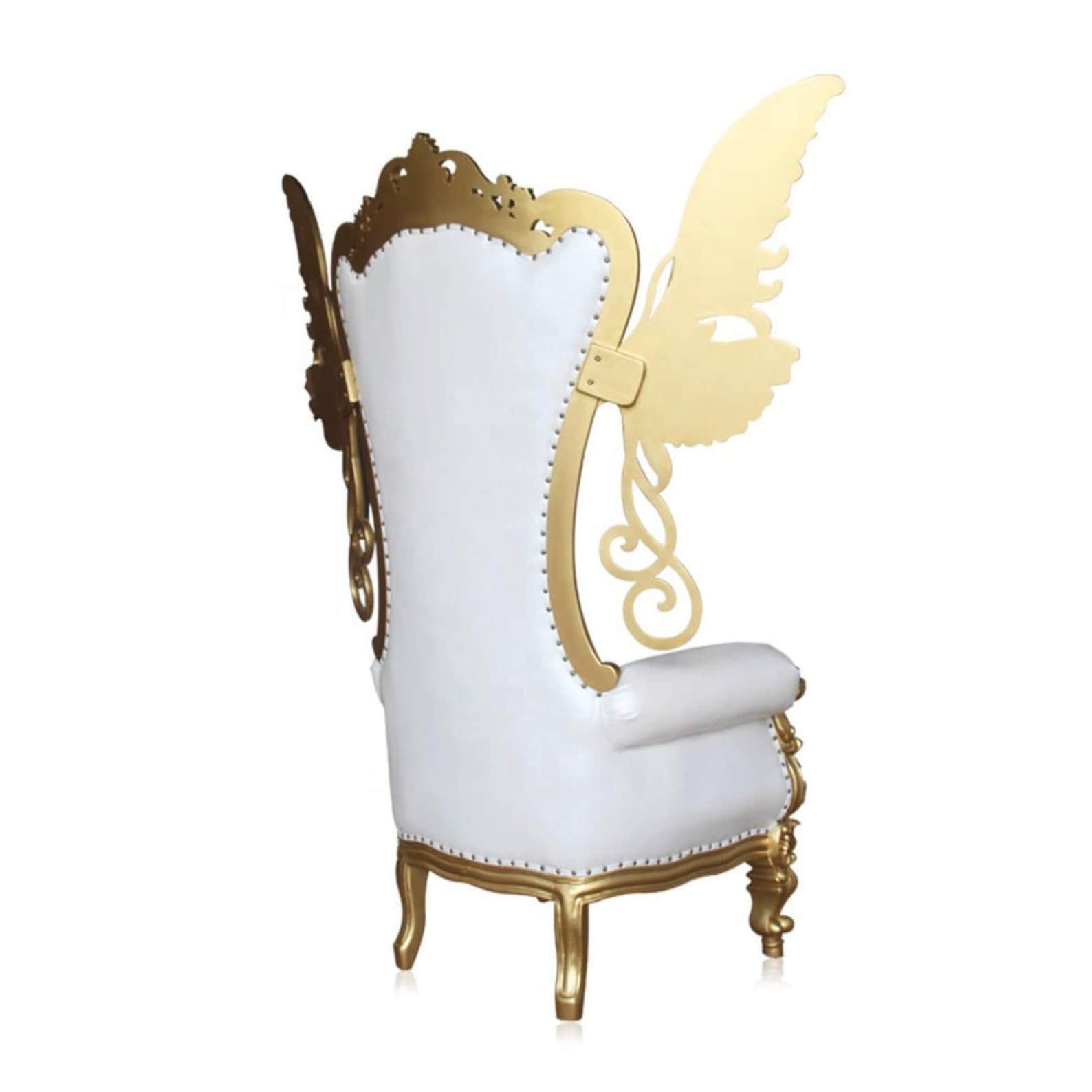 Luxurious High Back Throne Chair With Special Wings, Wing Chair, Crown ...
