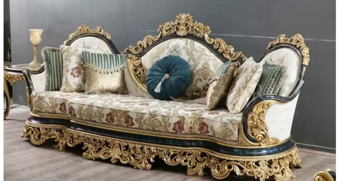 Exquisite King Louis XVI Luxury Royal Sofa Set Antique French Style ...