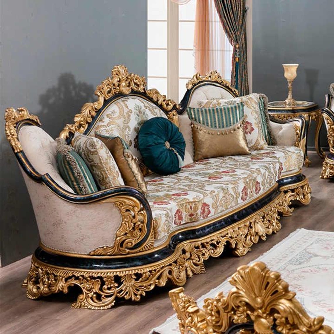Exquisite King Louis XVI Luxury Royal Sofa Set Antique French Style ...