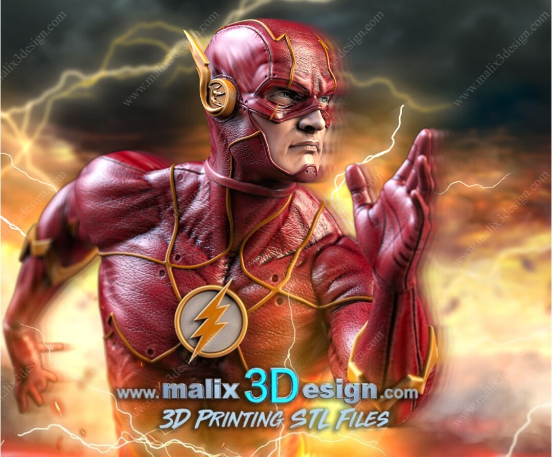 The Flash Sanix3d Fan Art 3D Printed Collectible Figurine - Etsy