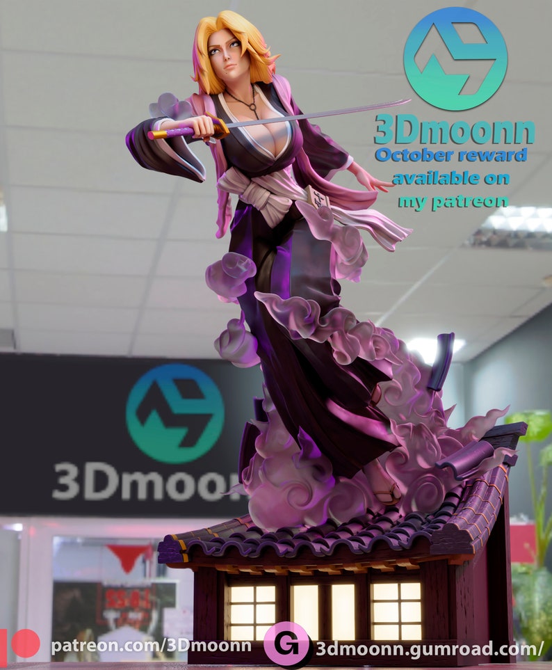 Matsumoto Bleach 3D Printed Figure/statue by 3DMOON - Etsy Ireland