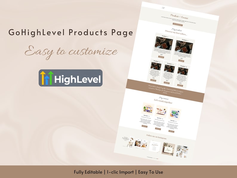 Gohighlevel Products Page Template - Can Be Used for Online Courses ...