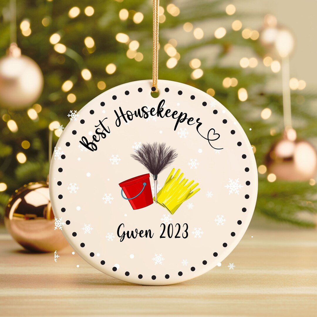 Personalized Housekeeper Christmas Ornament, Gift for Housekeeper ...