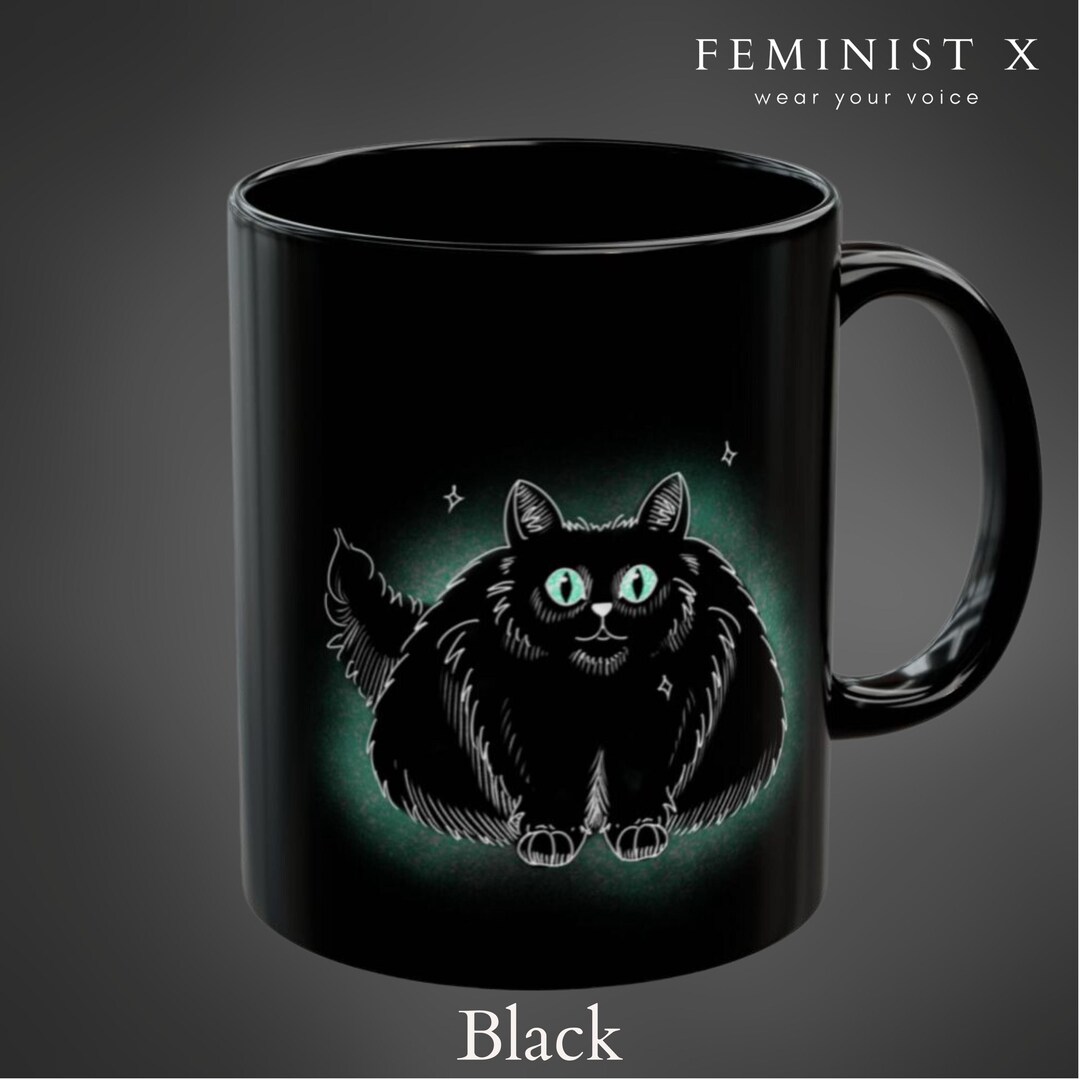 Fat Cat Mug, Cats, Cat Lover Cup, Cat Mom Gift, Cat Dad Gift, Coffee ...