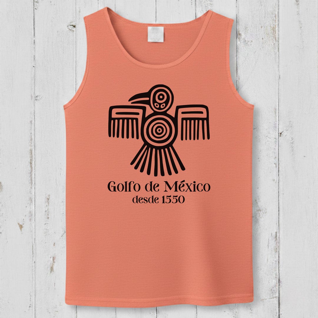 Aztec Spirit Bird Gulf of Mexico Tank Top, Vacation Shirt - Etsy