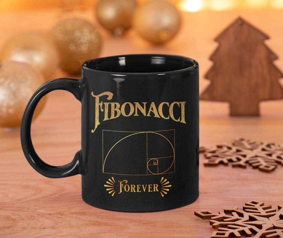 Fibonacci Coffee Cup, Sacred Geometry, Math Teacher Gift, Mathematics ...