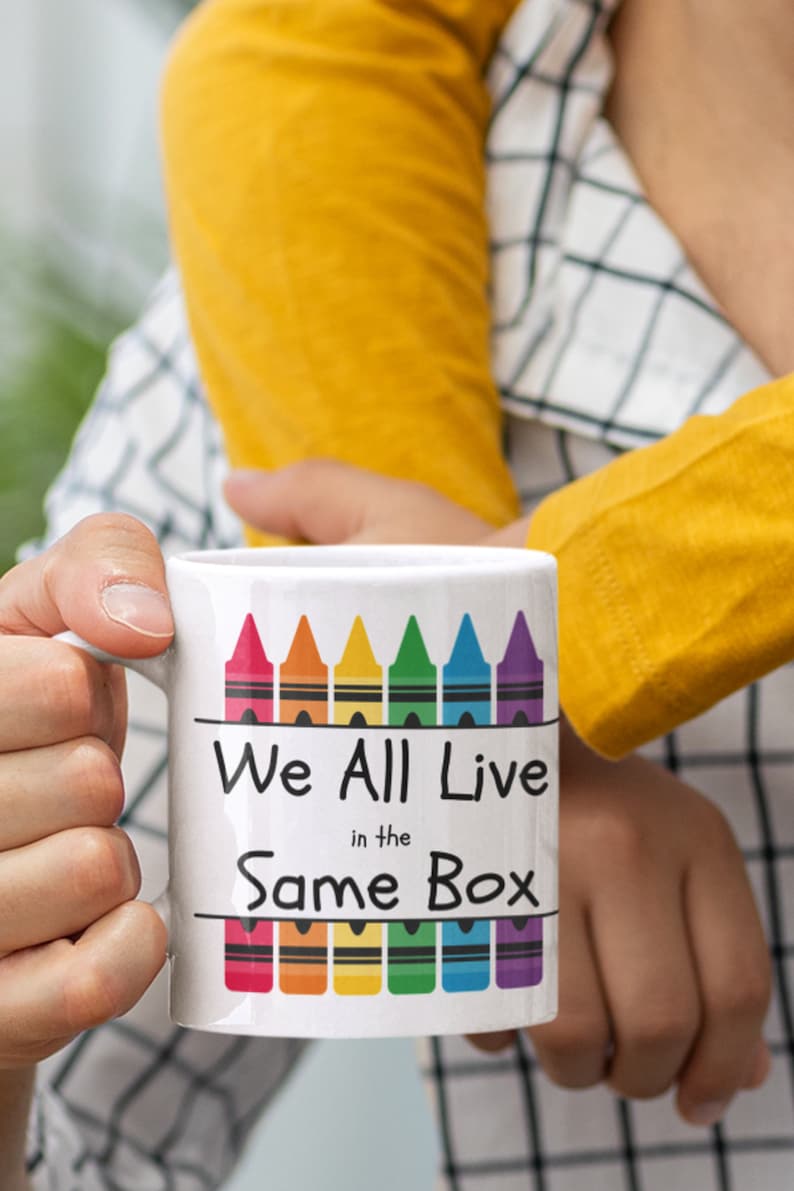 Pride Crayons Coffee Mug, Pride Month, Gift for Gay Teacher ...