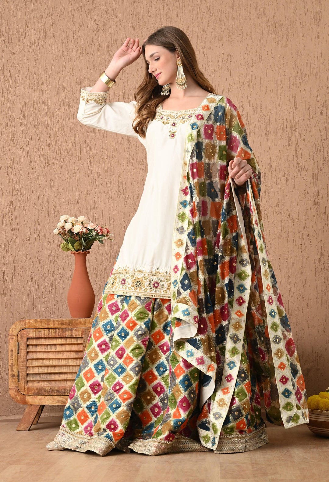 Heavy Pakistani Sharara Set, Wedding Sharara, Gararah Designer Outfit ...