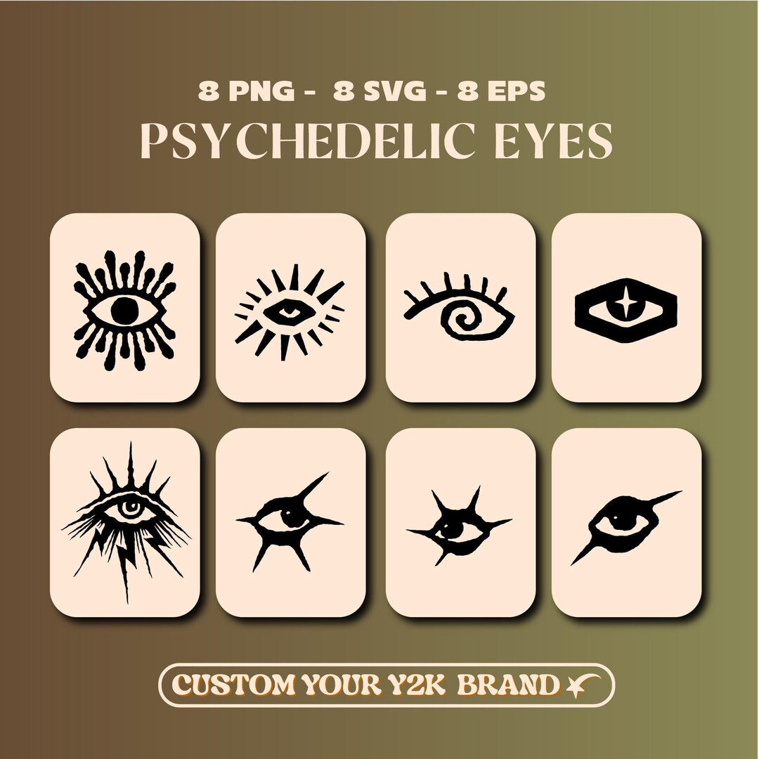 8 in 1 Y2K Grunge Y2k Svg Pack - Cybersigil Png Without Background ...
