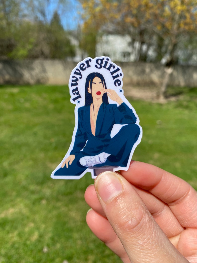 Lawyer Girlie Sticker - Best Law School Graduation Present! Lawyer Life ...