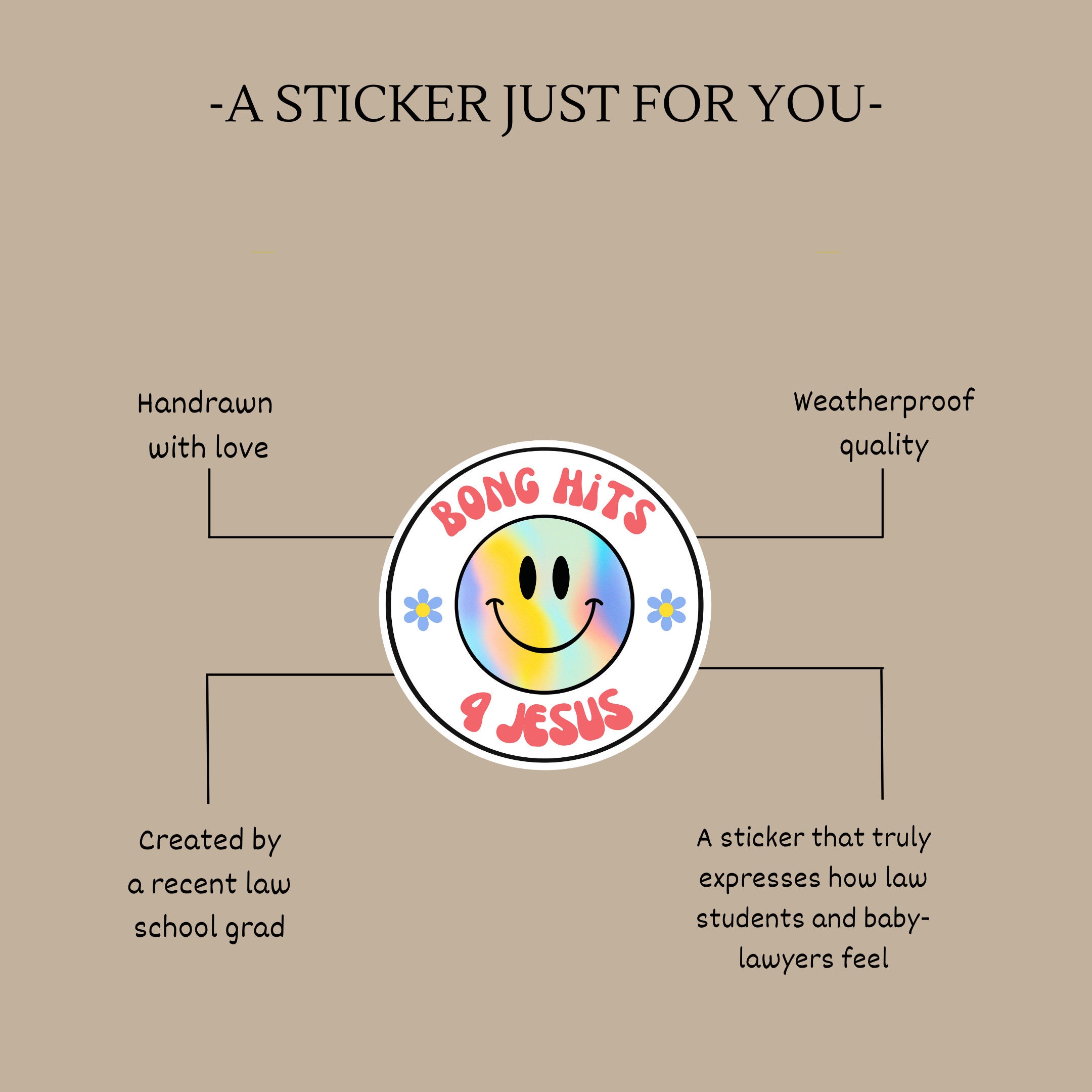 Bong Hits for Jesus - Legal Quote Sticker! Supreme Court Decal for ...