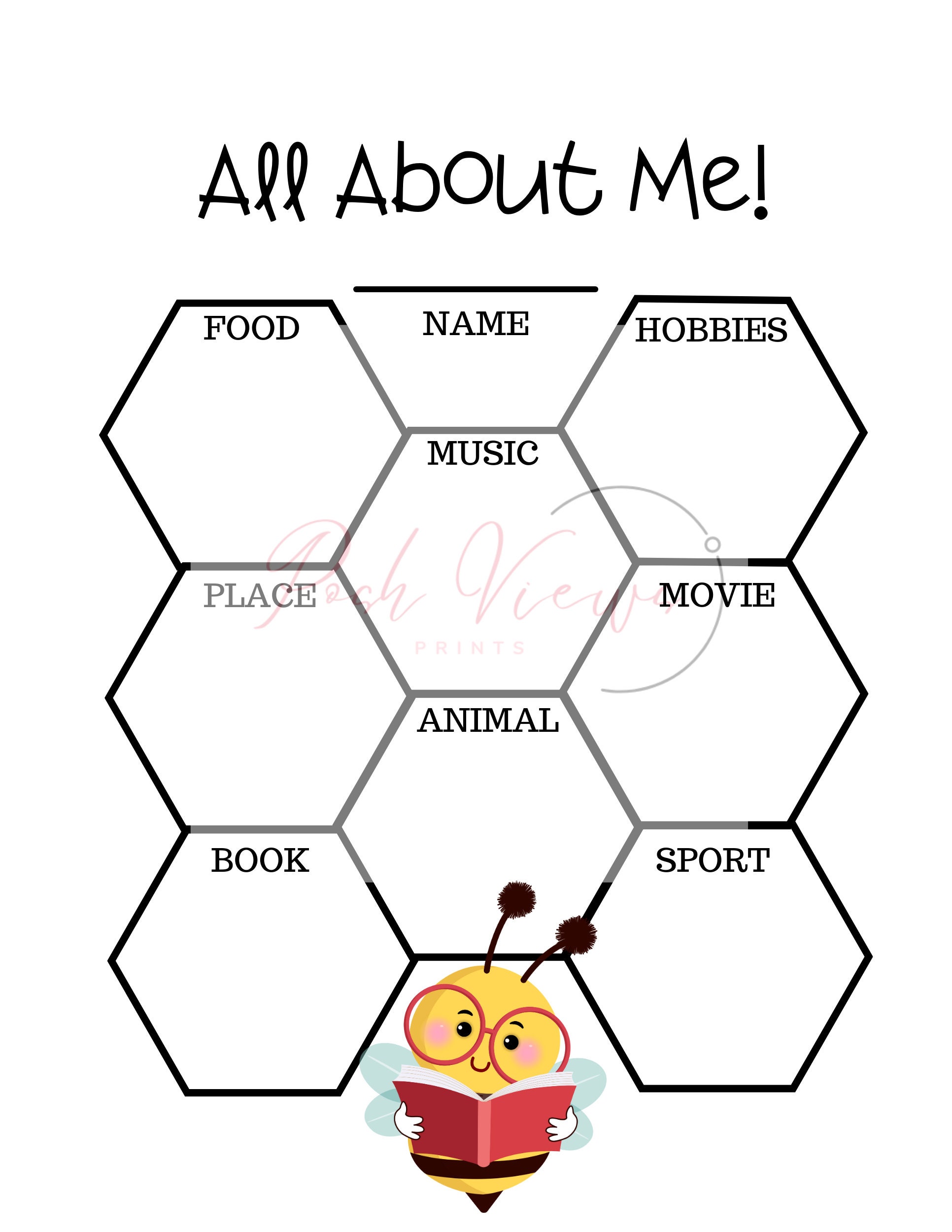 Teacher Worksheet All About Me First Day Of School Back To School