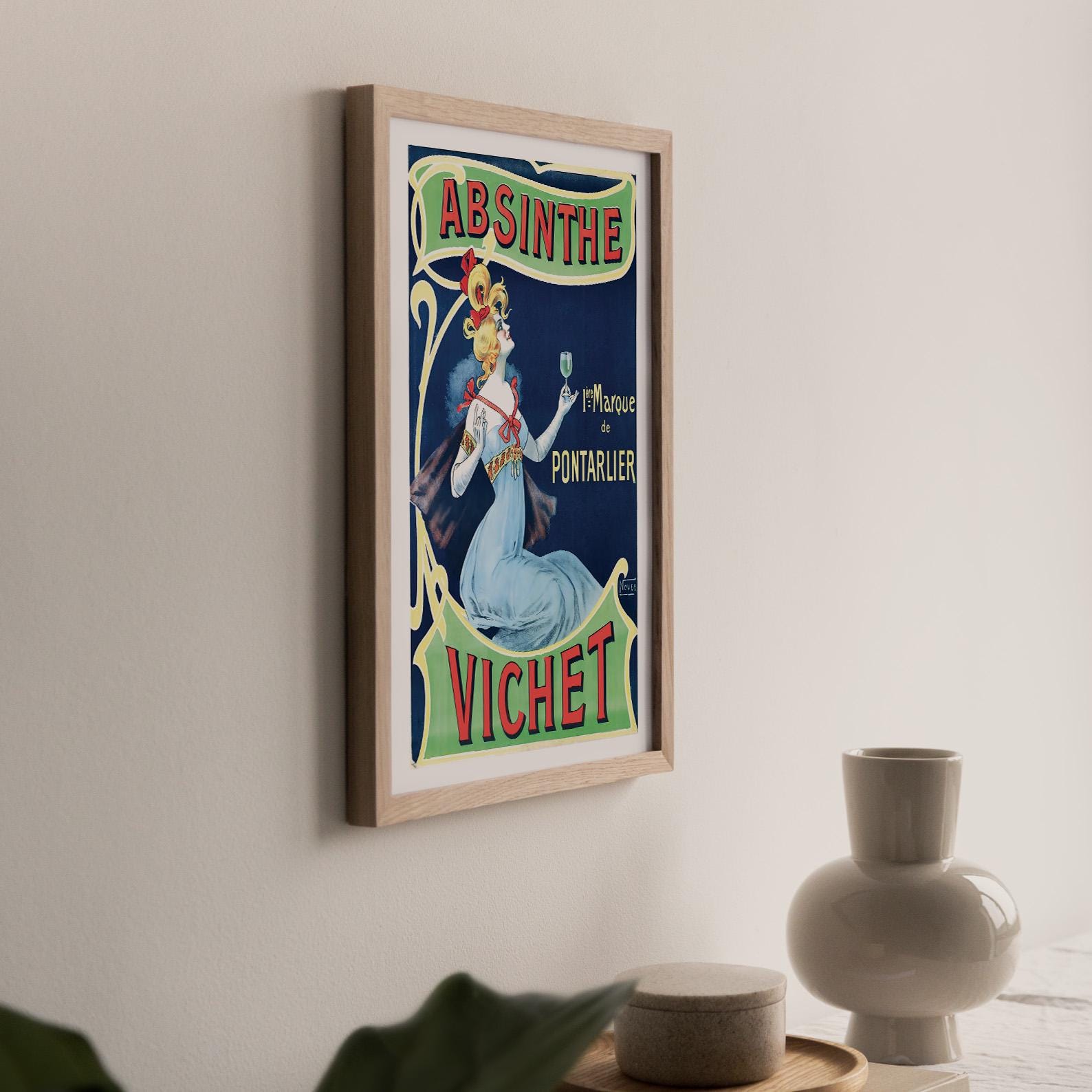 VINTAGE ABSINTHE POSTER 1900, Paris France, Food and Drink Art Wall ...
