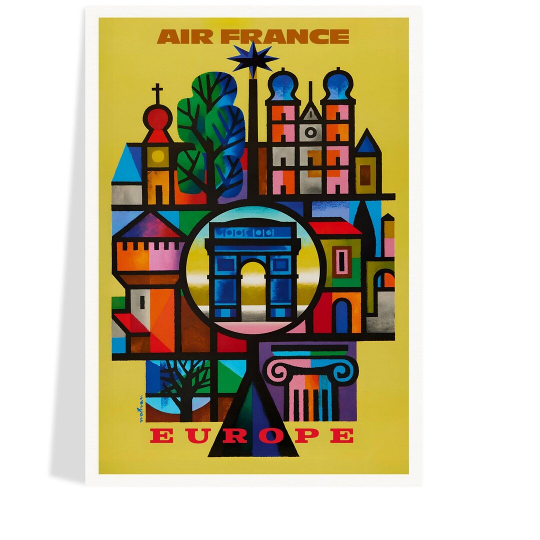 Vintage French Line Transatlantic Travel Poster 1962 – Vintage Ocean ...