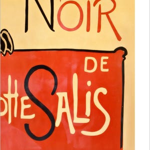 LE CHAT NOIR Vintage Poster 1896, Famed Cabaret, Art Nouveau From Paris ...