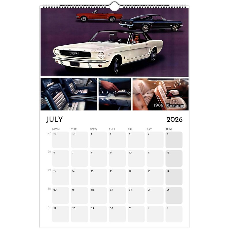 2026 Ford Classic Car Wall Calendar, (version for BUYERS INSIDE North ...