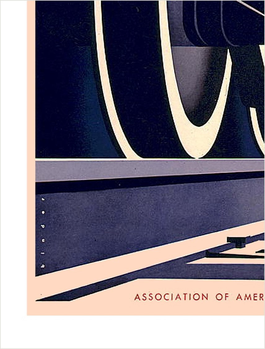 VINTAGE AMERICAN RAILROAD Association, 1952 Railway Poster, Diesel ...