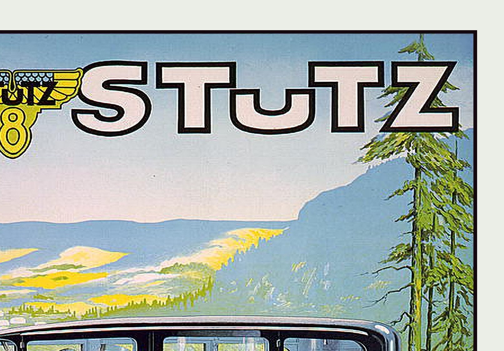 VINTAGE STUTZ CAR Poster, Circa 1925, Antique Car Art, Large Wall Art ...