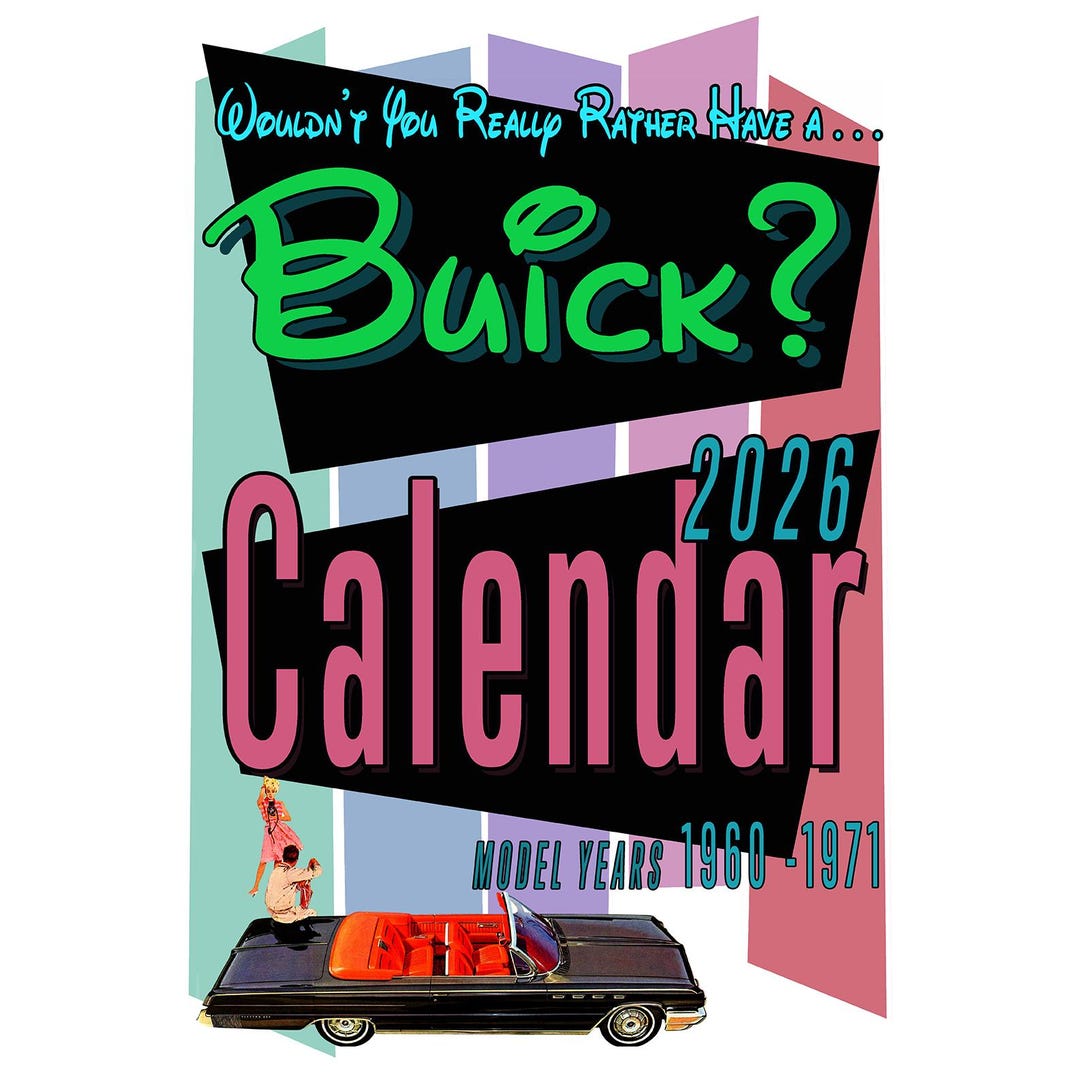 2026 Buick Classic Car Wall Calendar, (A3 Version for BUYERS OUTSIDE of ...
