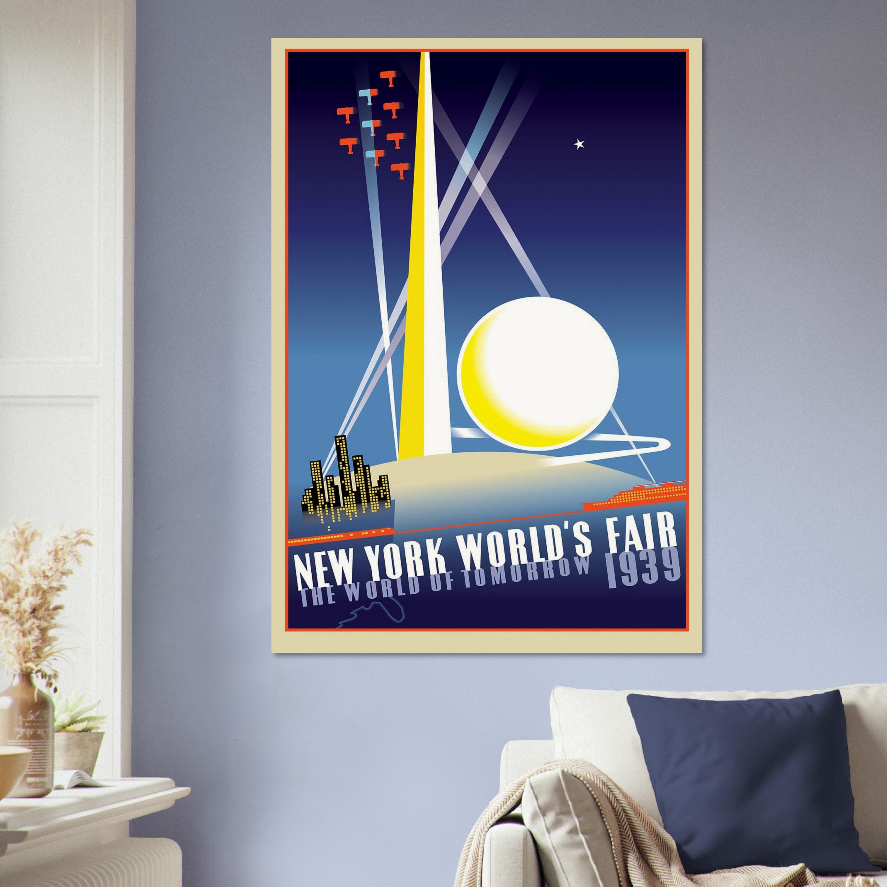 New York City Worlds Fair 1939 Vintage Poster Reproduction, Classic Old ...