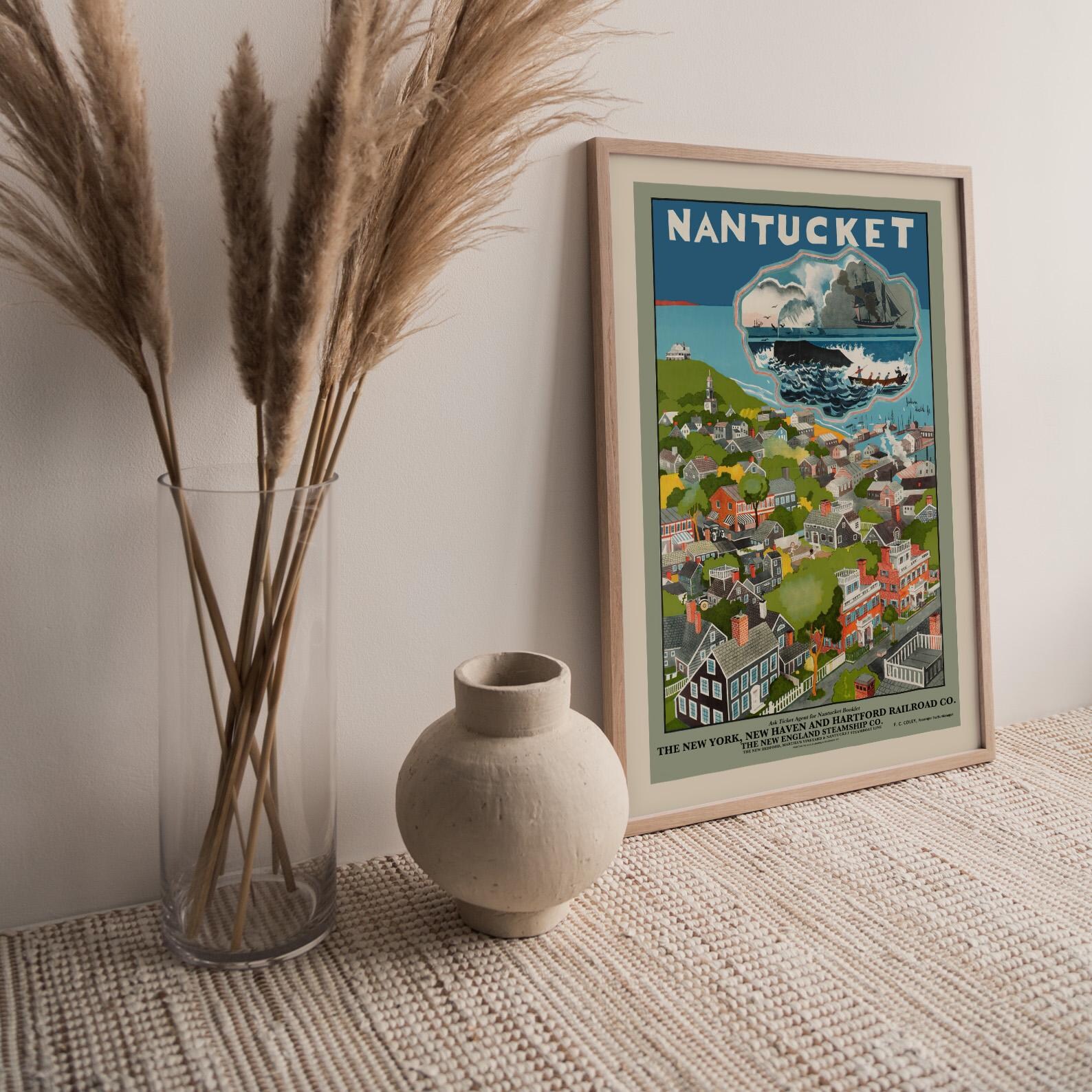 NANTUCKET ISLAND VACATION Poster - 1925 Replica Print - Travel ...