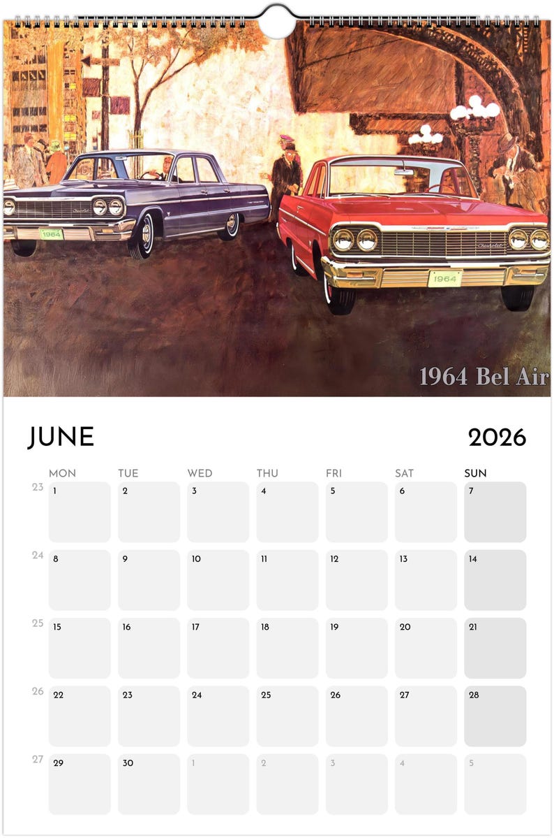 2026 Classic Chevrolet Wall Calendar, (A3 Version for BUYERS OUTSIDE of ...