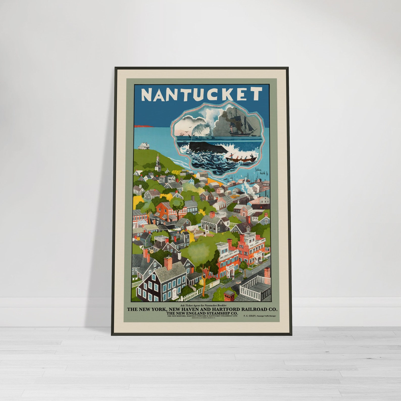 NANTUCKET ISLAND VACATION Poster - 1925 Replica Print - Travel ...