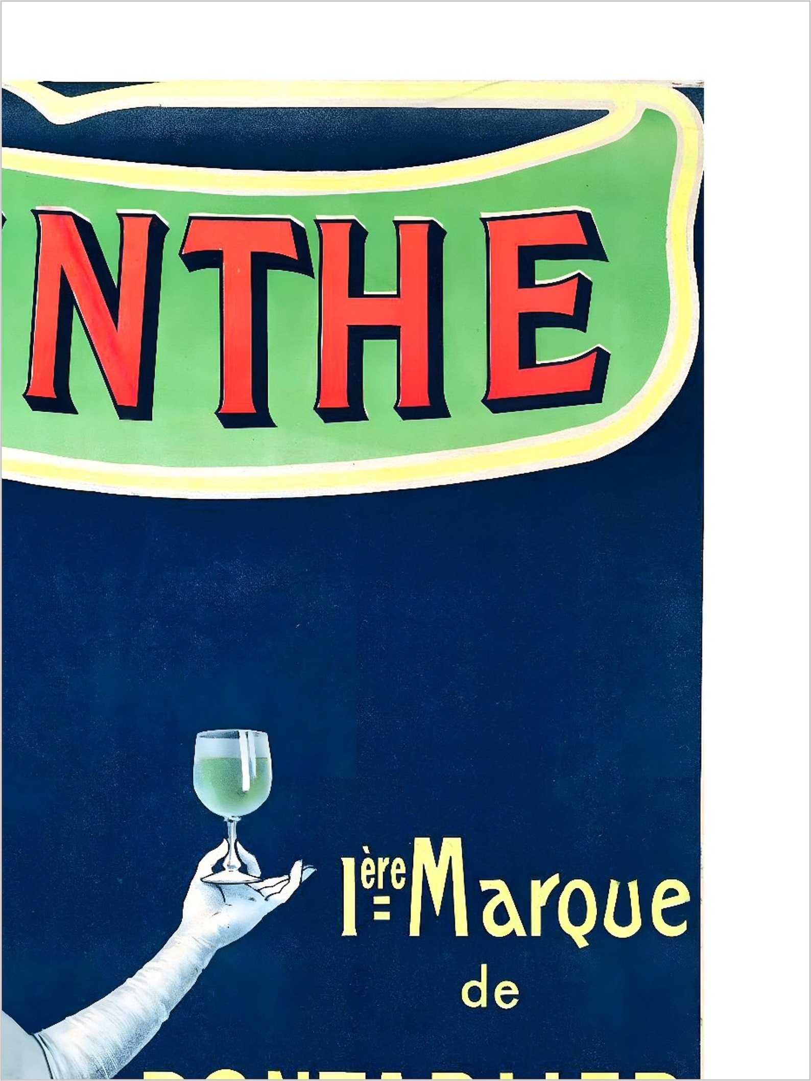 VINTAGE ABSINTHE POSTER 1900, Paris France, Food and Drink Art Wall ...