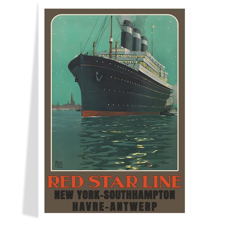 Ocean Liners Poster - Etsy