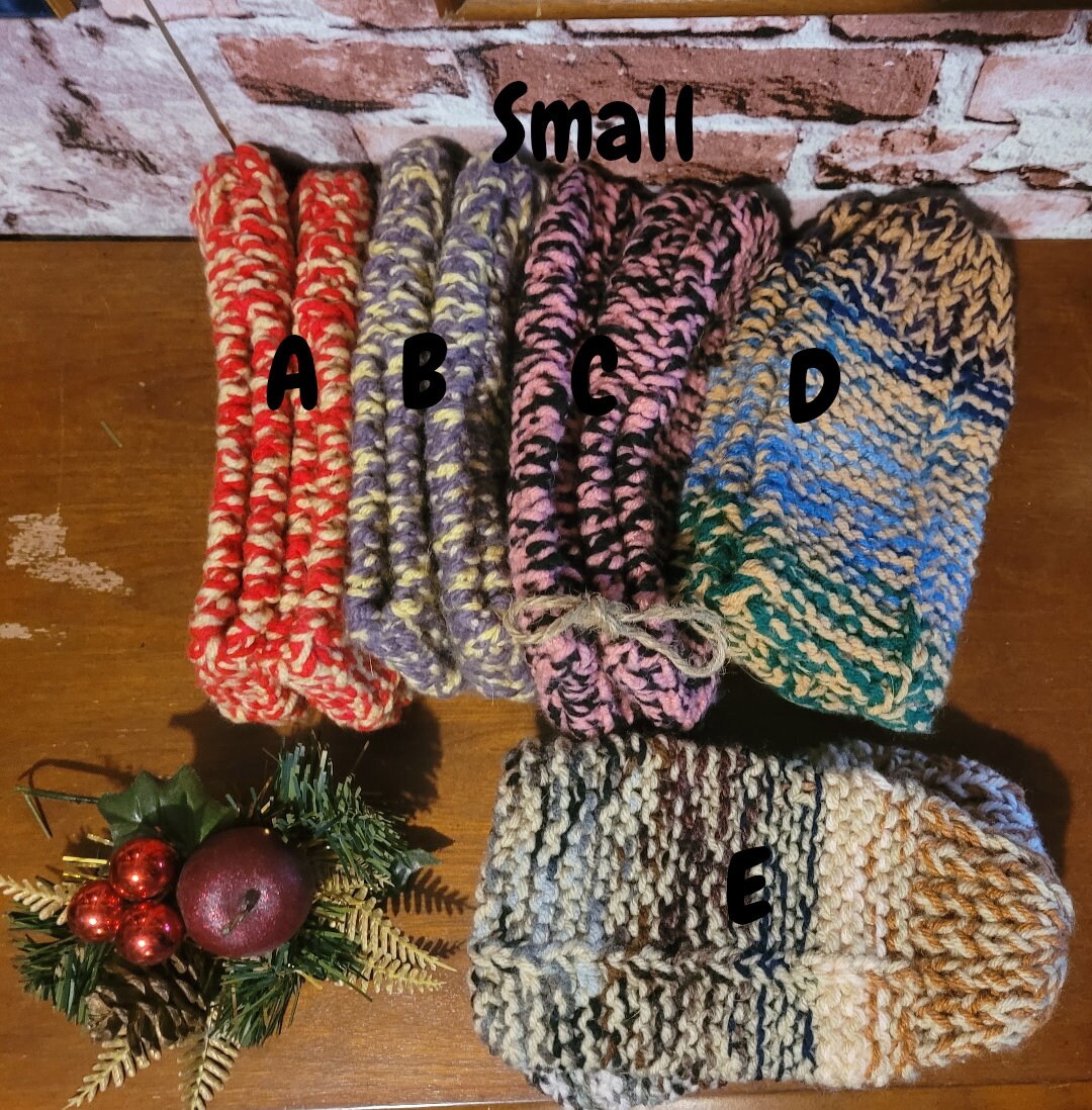 Nana's Hand-knit Slippers - Etsy Canada