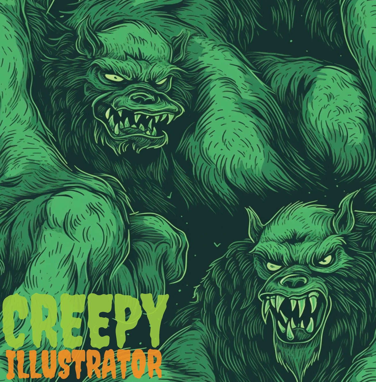 Werewolf Digital Designs 5 Pack - Etsy