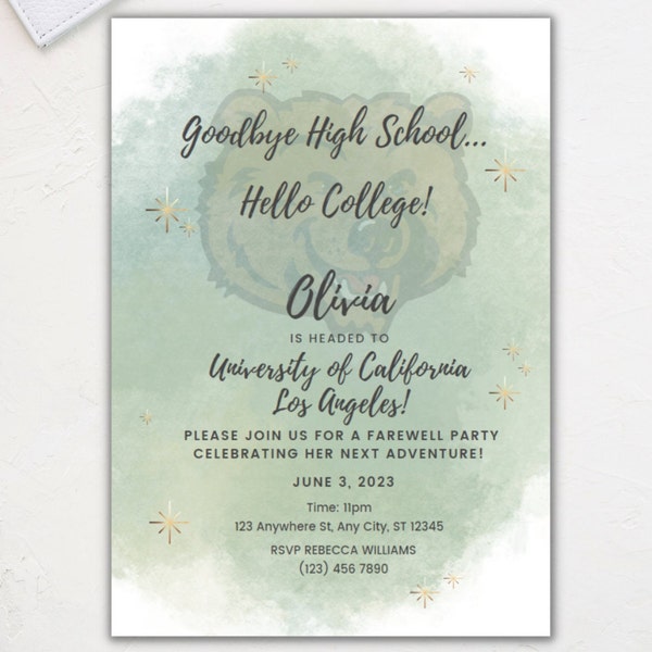 Ucla Graduation Invitation - Etsy