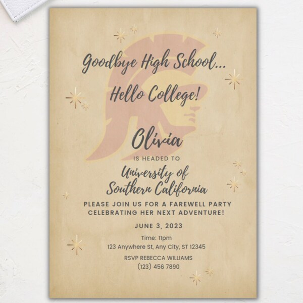Usc Invitations - Etsy