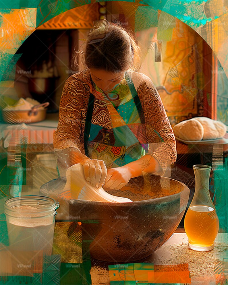 The Parable of the Leaven: A Story Told by Jesus. 300 DPI, PNG Format ...