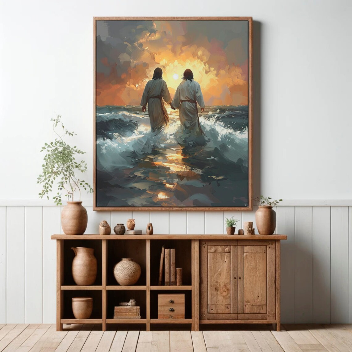 Jesus and Disciple Art Print: Divine Guidance (digital Download) - Etsy