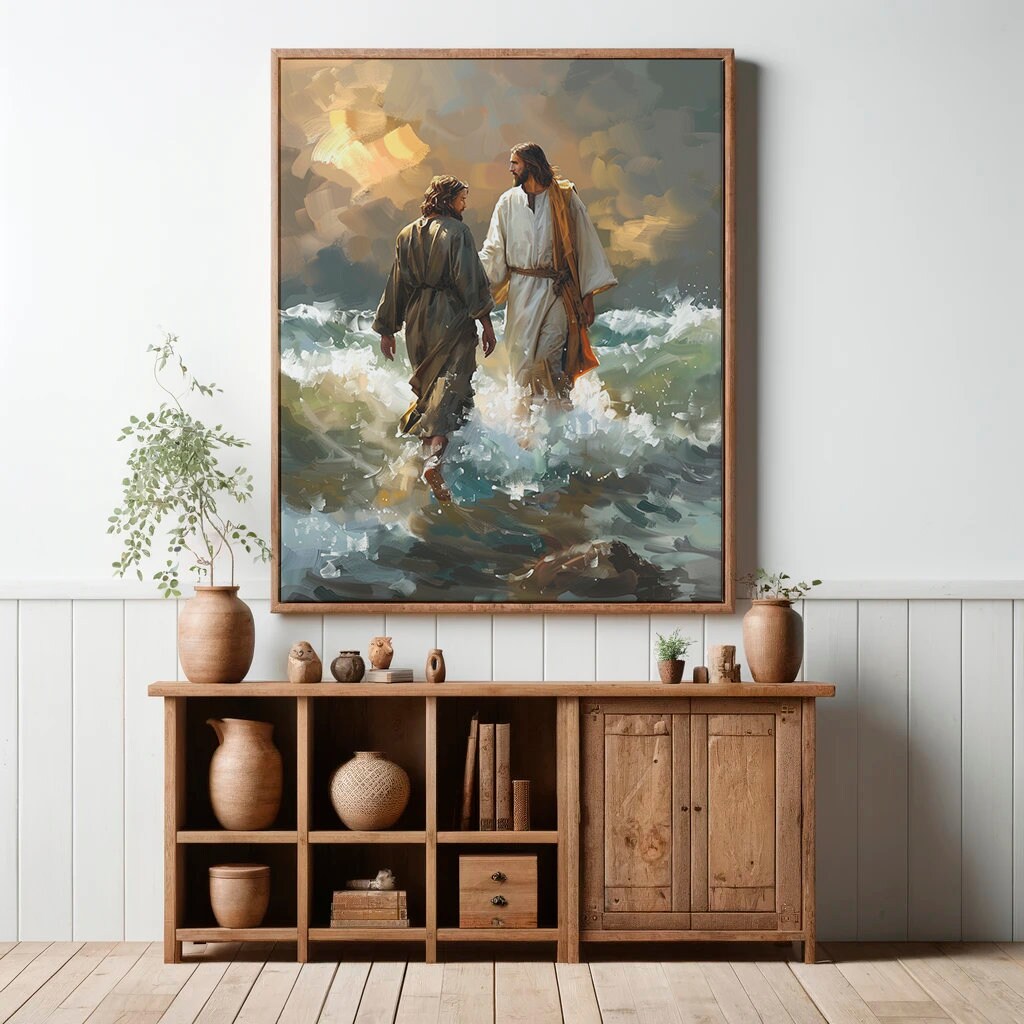 Jesus and Disciple Art Print: Divine Guidance (digital Download) - Etsy