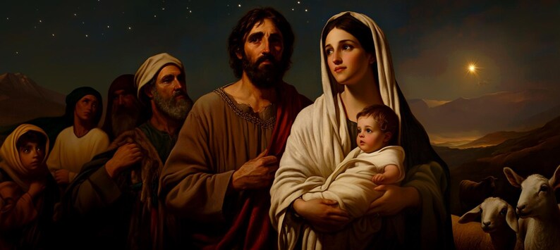 Star of Bethlehem Nativity Scene PNG (digital Download) - Etsy