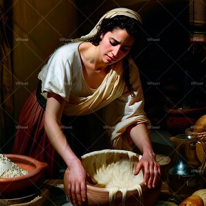 The Parable of the Leaven: A Story Told by Jesus. 300 DPI, PNG Format ...