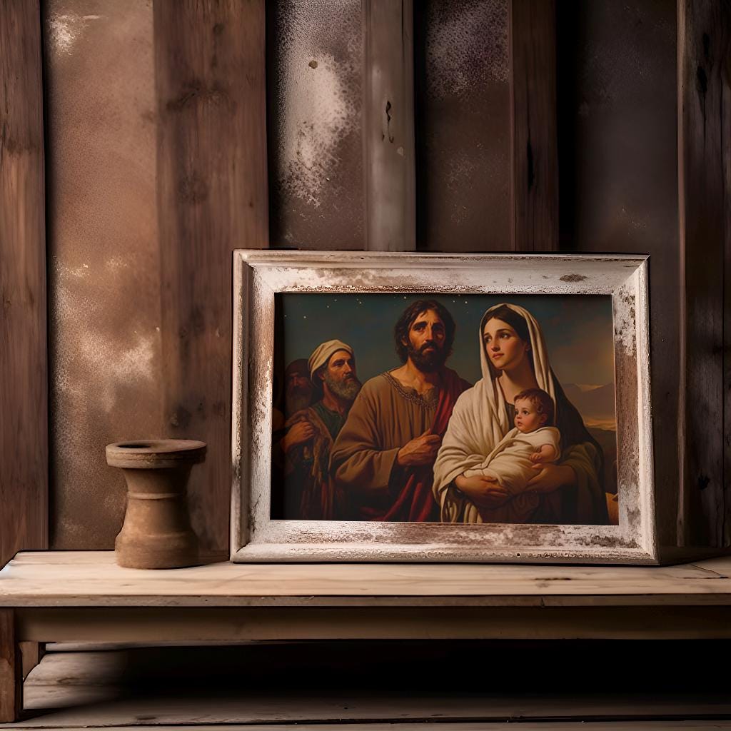Star of Bethlehem Nativity Scene PNG (digital Download) - Etsy
