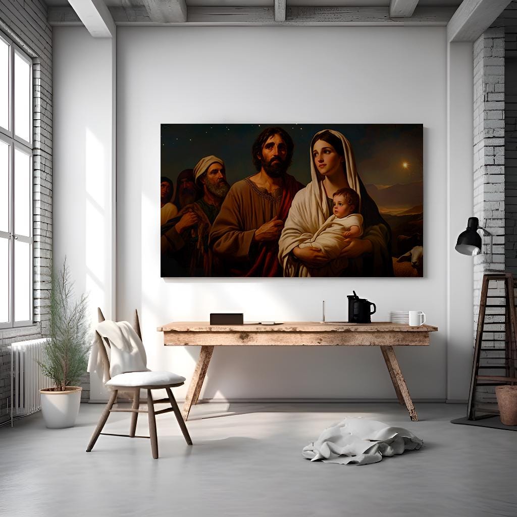 Star of Bethlehem Nativity Scene PNG (digital Download) - Etsy