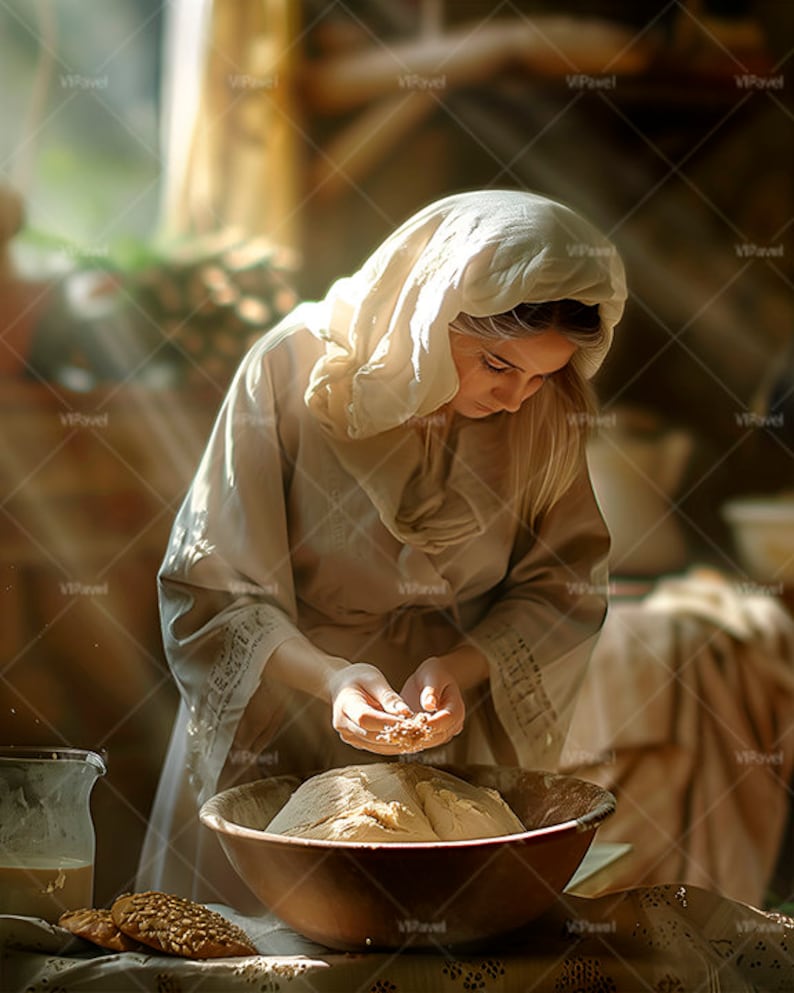 The Parable of the Leaven: A Story Told by Jesus. 300 DPI, PNG Format ...