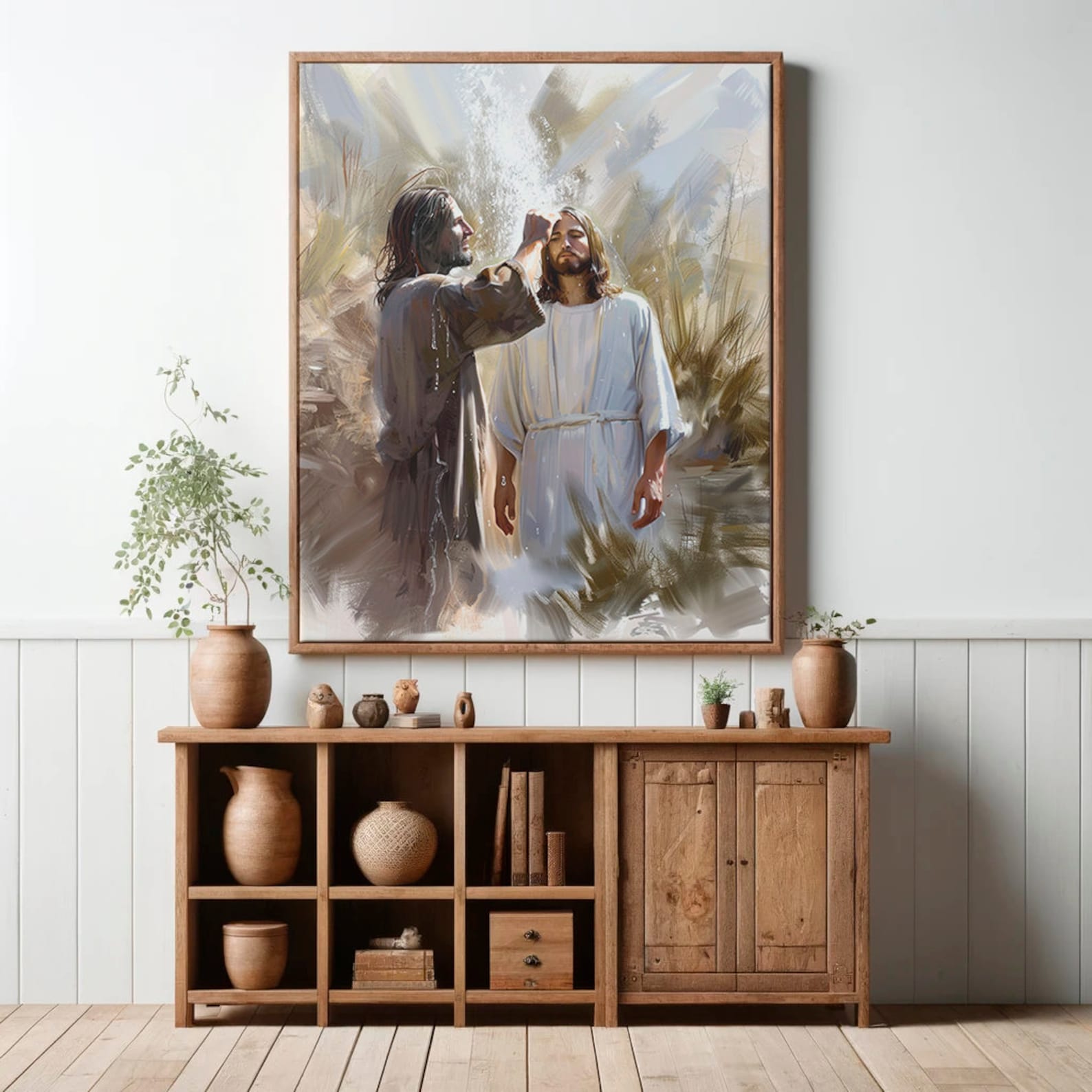 The Baptism of Jesus by John - Digital Art. 300 DPI, PNG - Etsy