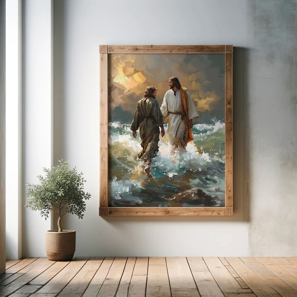 Jesus and Disciple Art Print: Divine Guidance (digital Download) - Etsy