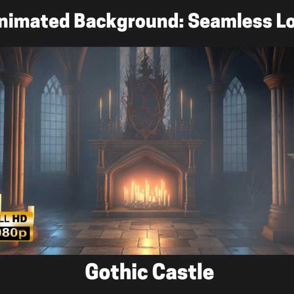 Castle Animated Background - Etsy