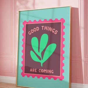 Good Things Are Coming Poster: Trendy Retro Wall Art (digital Download ...