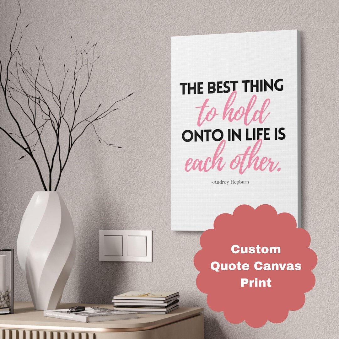 Inspirational Quote Canvas Print: Custom Motivational Wall Art - Etsy