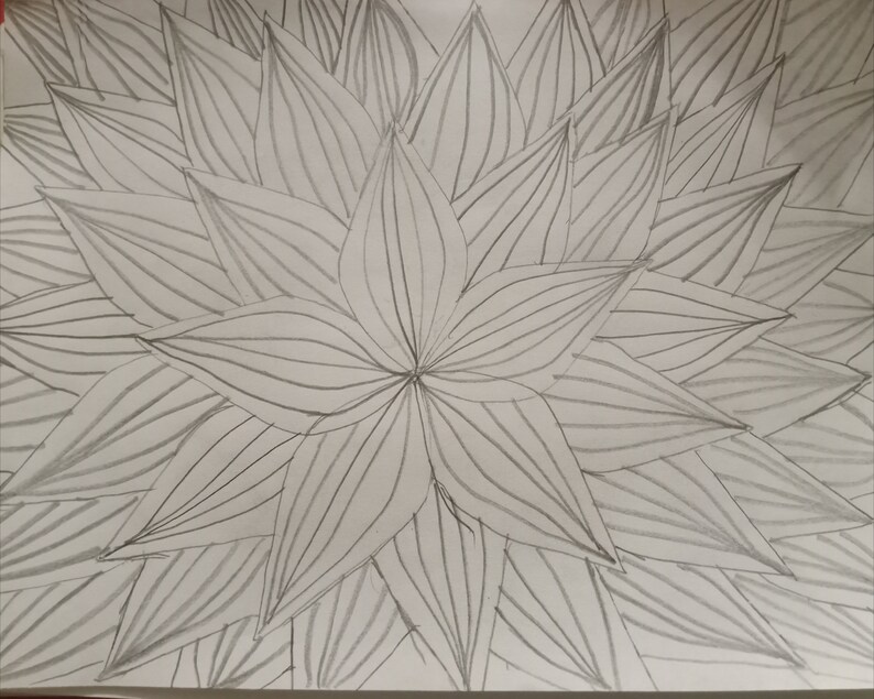 Endless Petals Coloring Page - Etsy